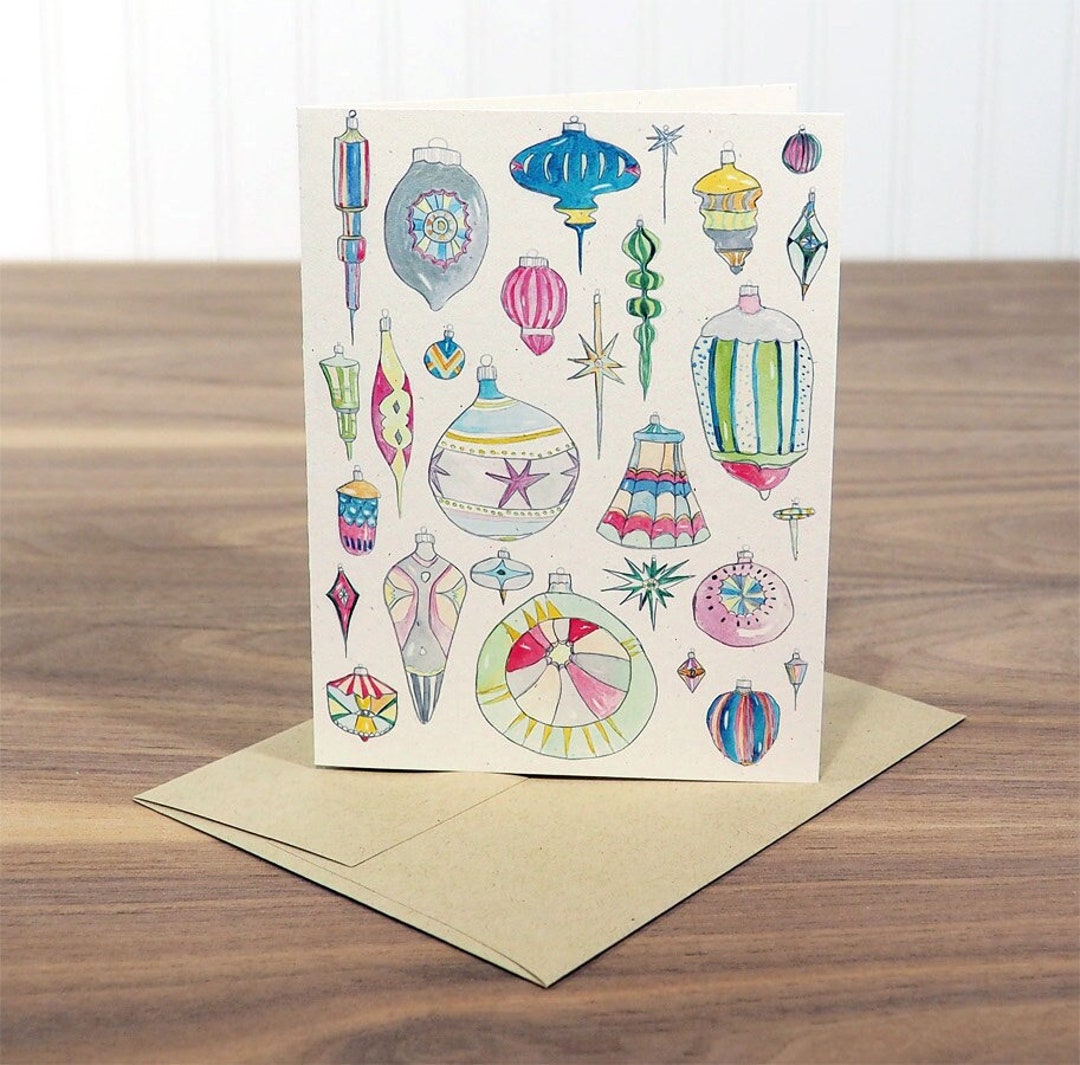 Holiday Greeting Card Ornaments - Etsy
