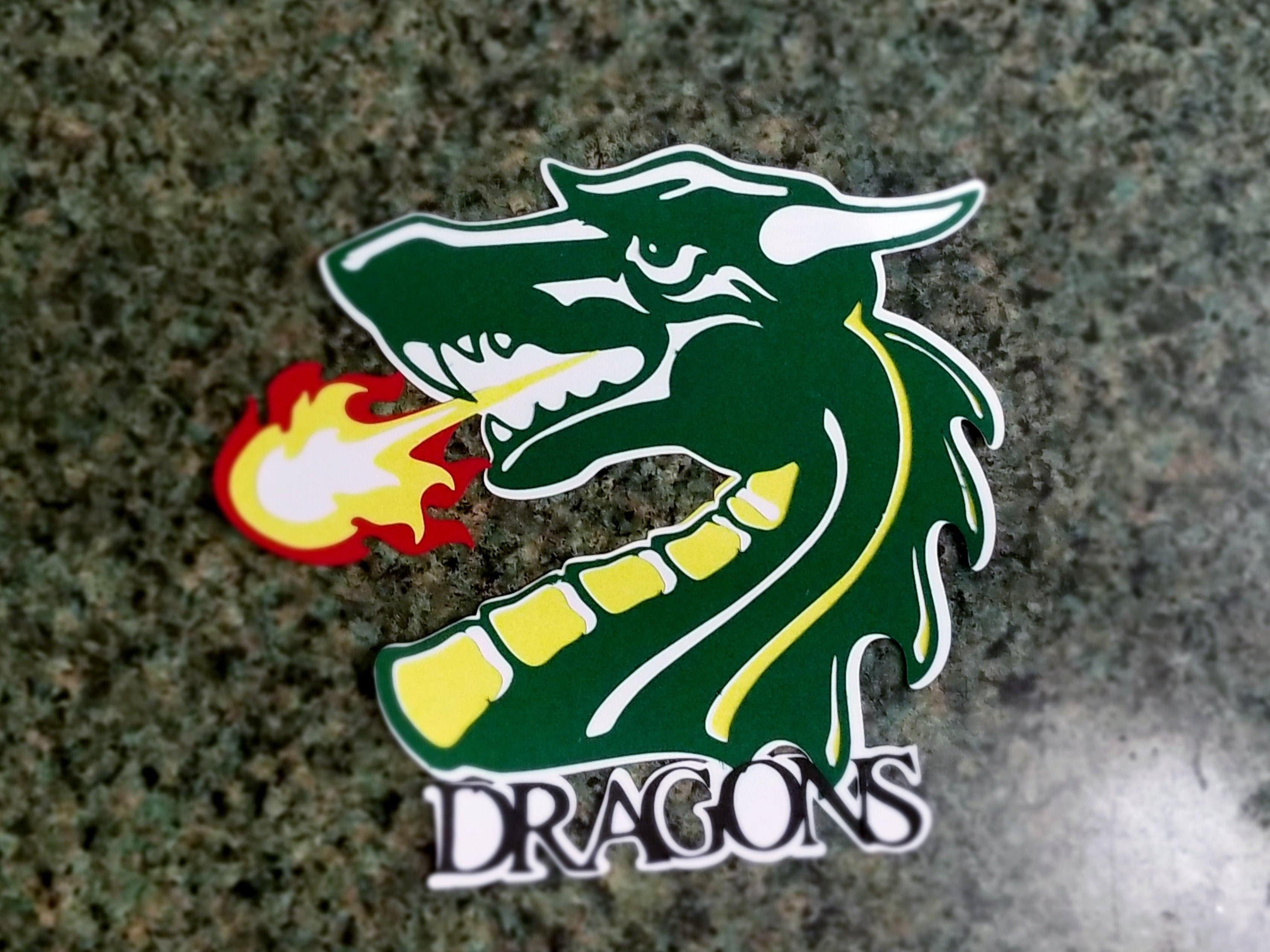 Tiffin University Dragon - Die Cut - Etsy