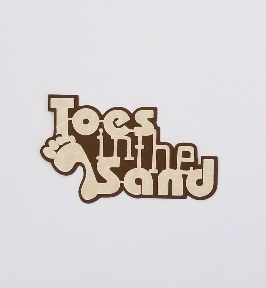 Toes in the Sand - Die Cut - Etsy