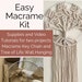 DIY Macrame Tree of Life Kit Adult Beginner Macrame Wall Hanging Learn ...