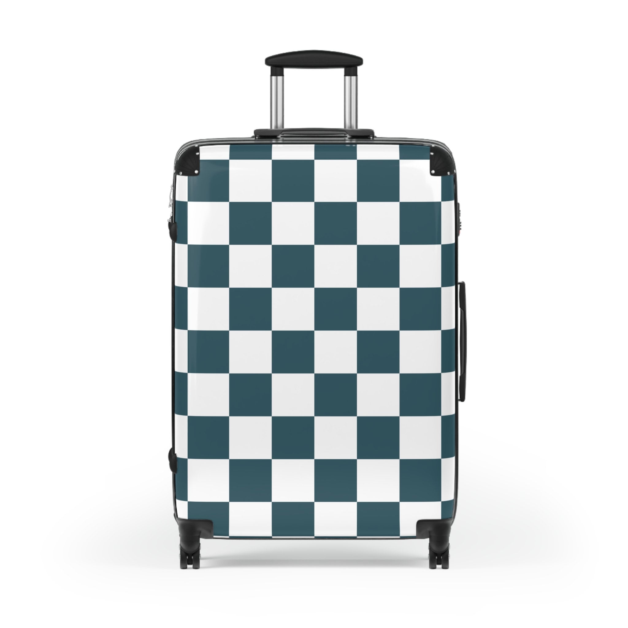 Green Checkered Luggage Checkered Designer Suitcase Women's Suit Case ...