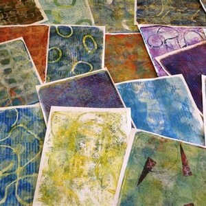 Gelli Arts Card Making Kit Card Printing Kit 5 X 5 Gel Printing Plate ...