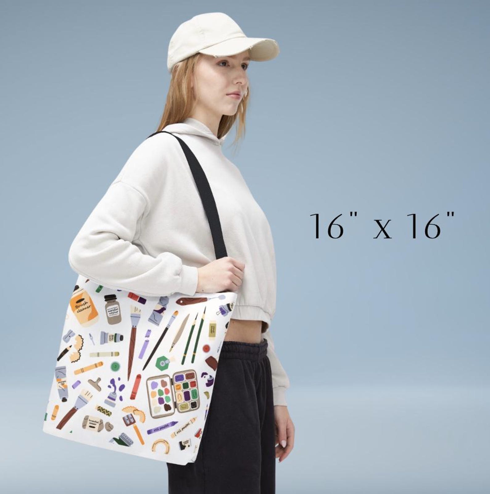 Artist Tote Bag Art Student Gift Art Class Supplies Personalized ...