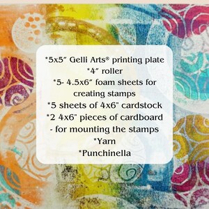 Kids Craft Stamp Making Gel Plate Printing Kit Art Project Supply ...