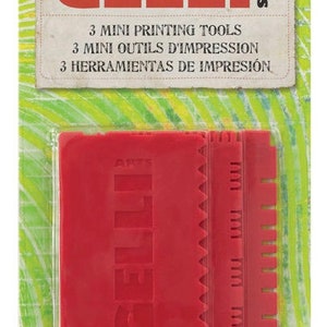 Set of 3 Mini Printmaking Tools for Monoprinting Printmaking Tools Kit ...