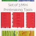 Set of 3 Mini Printmaking Tools for Monoprinting Printmaking Tools Kit ...