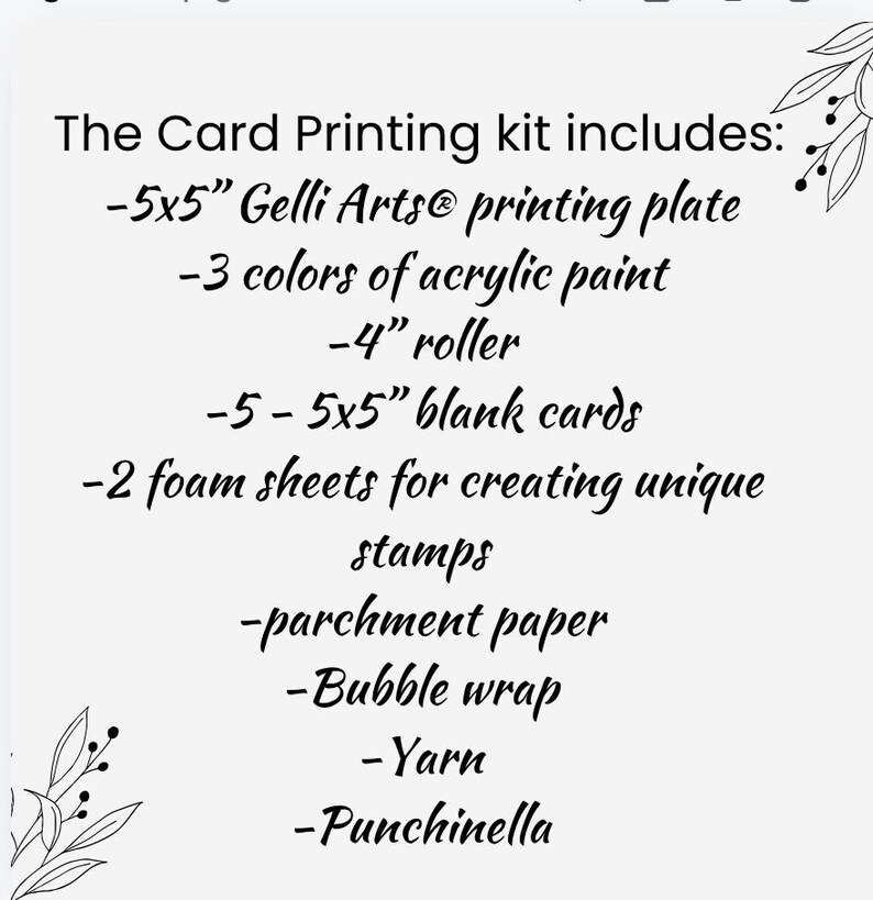 Card Making Kit Card Gel Plate Printing Kit Greeting Card Printing ...