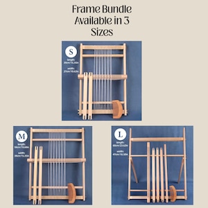 Wooden Frame Loom for Weaving Tapestry Loom With Tools Medium Weaving ...