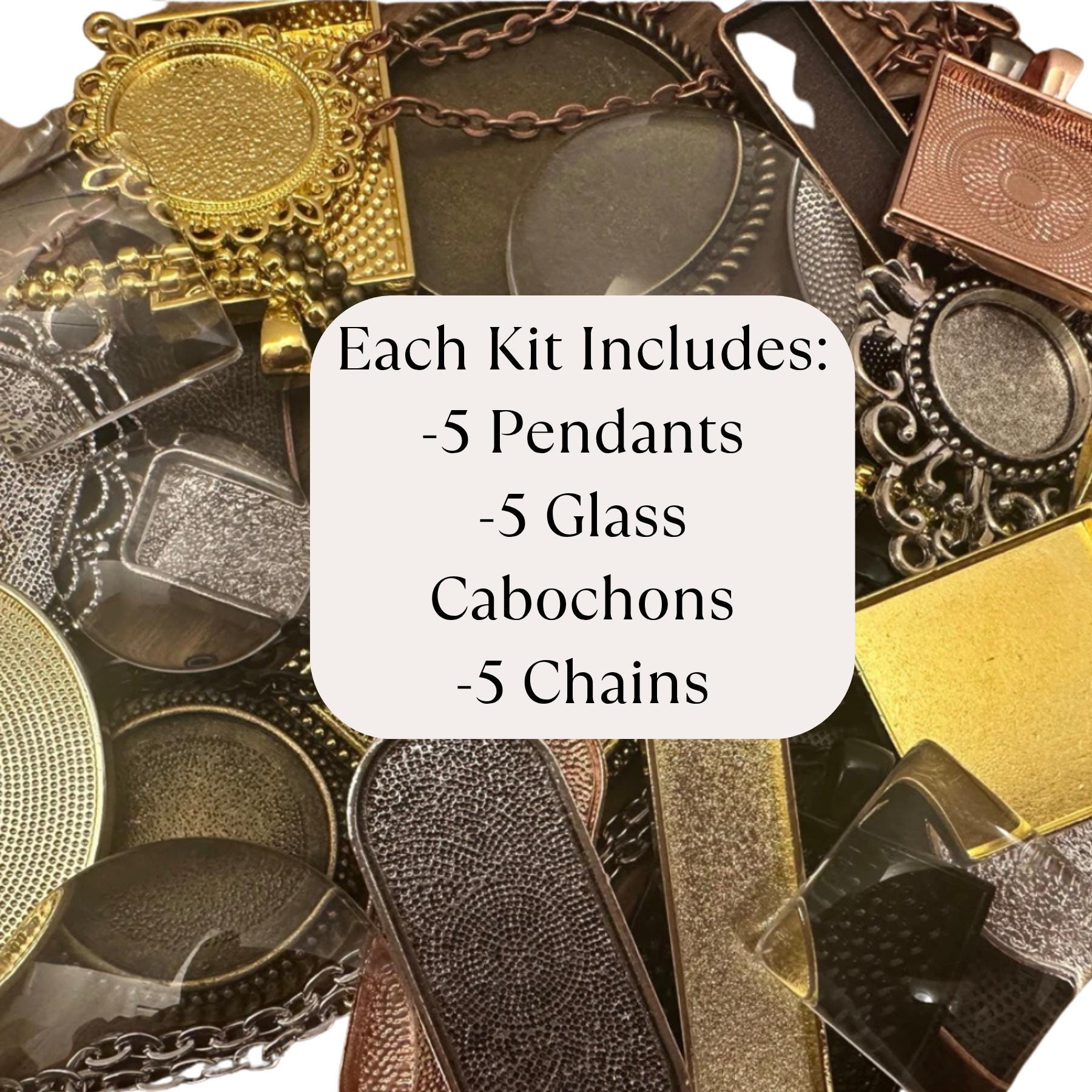 DIY Pendant Making Kit Personalized Jewelry Kit for Beginners Craft Kit ...
