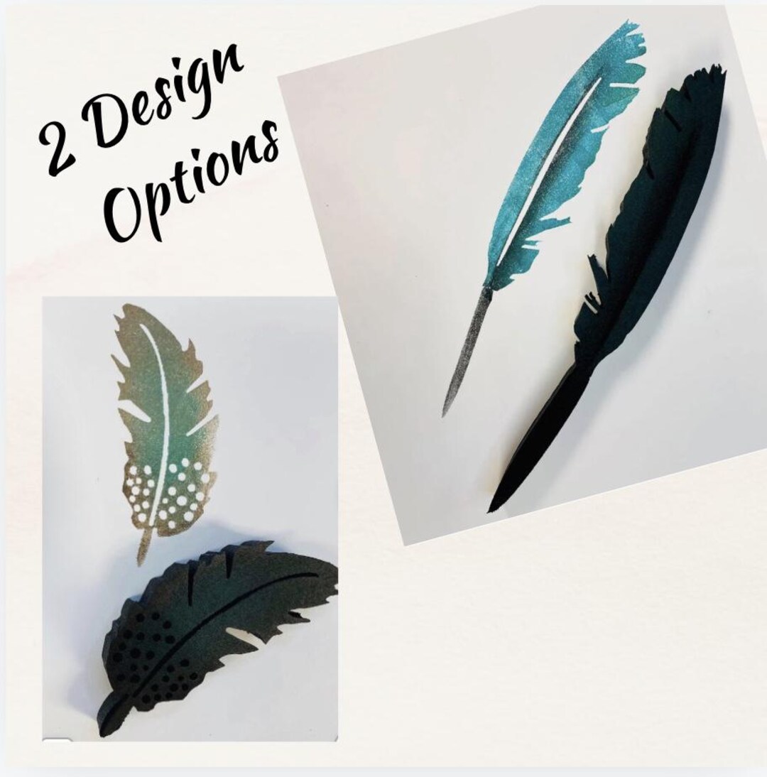 Feather Foam Stamps for DIY Crafts Fabric Printing Scrapbooking ...