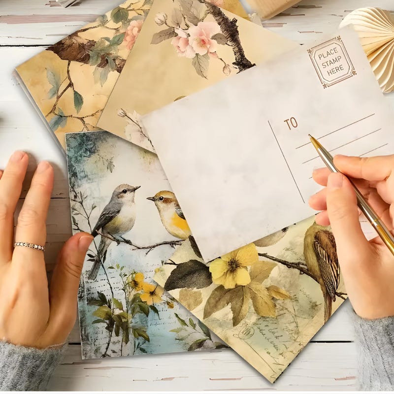 Bird Postcards - Etsy