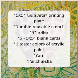 Card Making Gel Plate Printing Kit Art Project Supply Package With ...