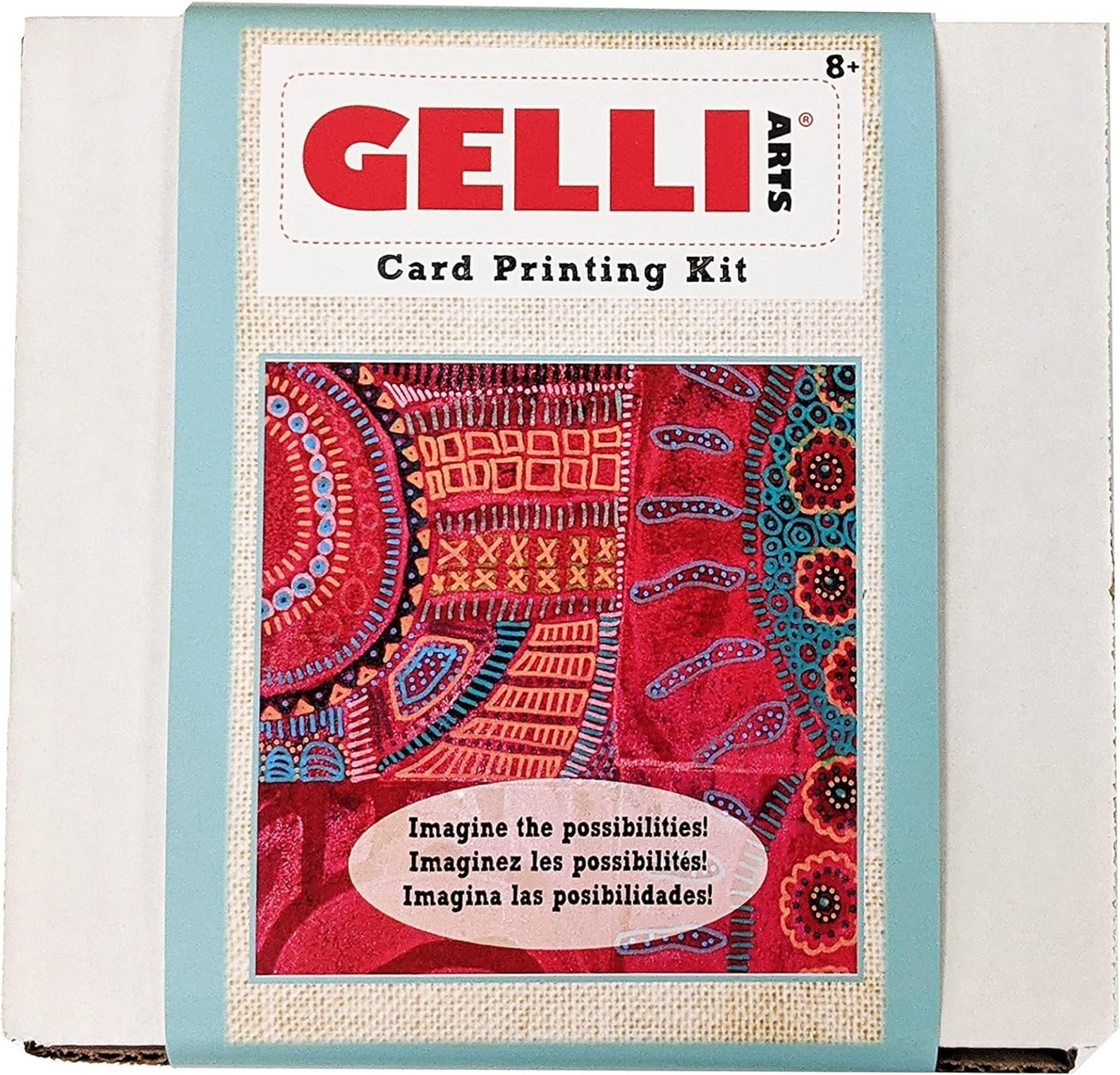 Gelli Arts Card Making Kit Card Printing Kit 5 X 5 Gel Printing Plate ...