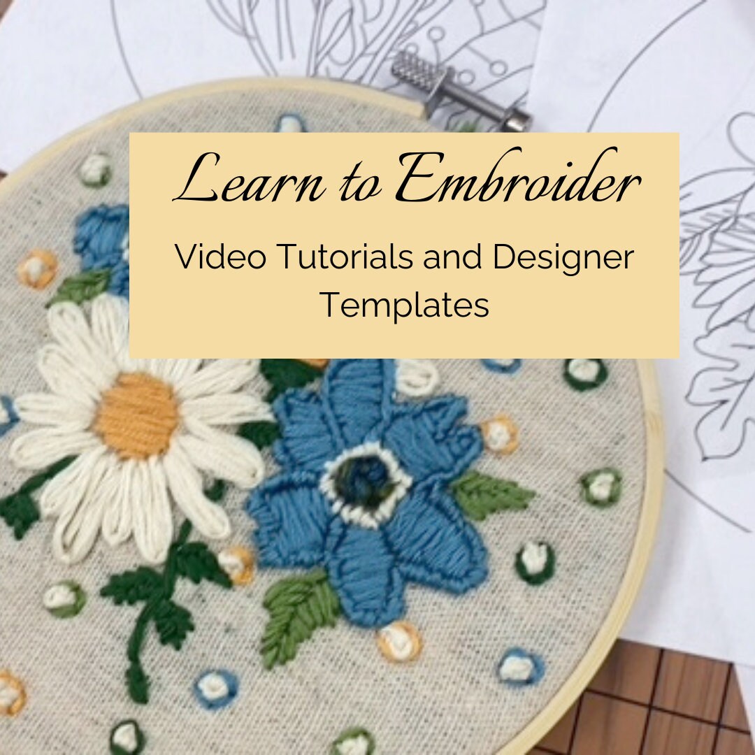 Learn to Embroider Beginner Guide Embroider Stitches Embroidery ...