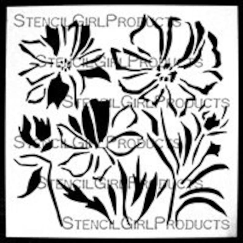Abstract Botanical Stencils for Painting Mixed Media Art Supplies Art ...