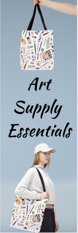 Artist Tote Bag Art Student Gift Art Class Supplies Personalized ...