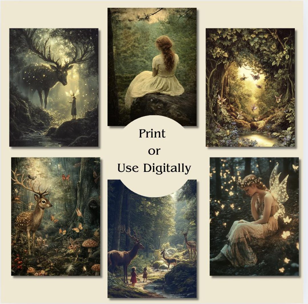 Enchanted Forest SVG Bundle Fairy Decor Gnomes Art Mythical Creatures ...