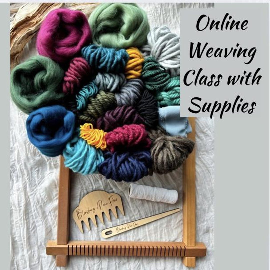 Weaving Loom Kit Supplies Learn to Weave Woven Wall Hanging Kit ...