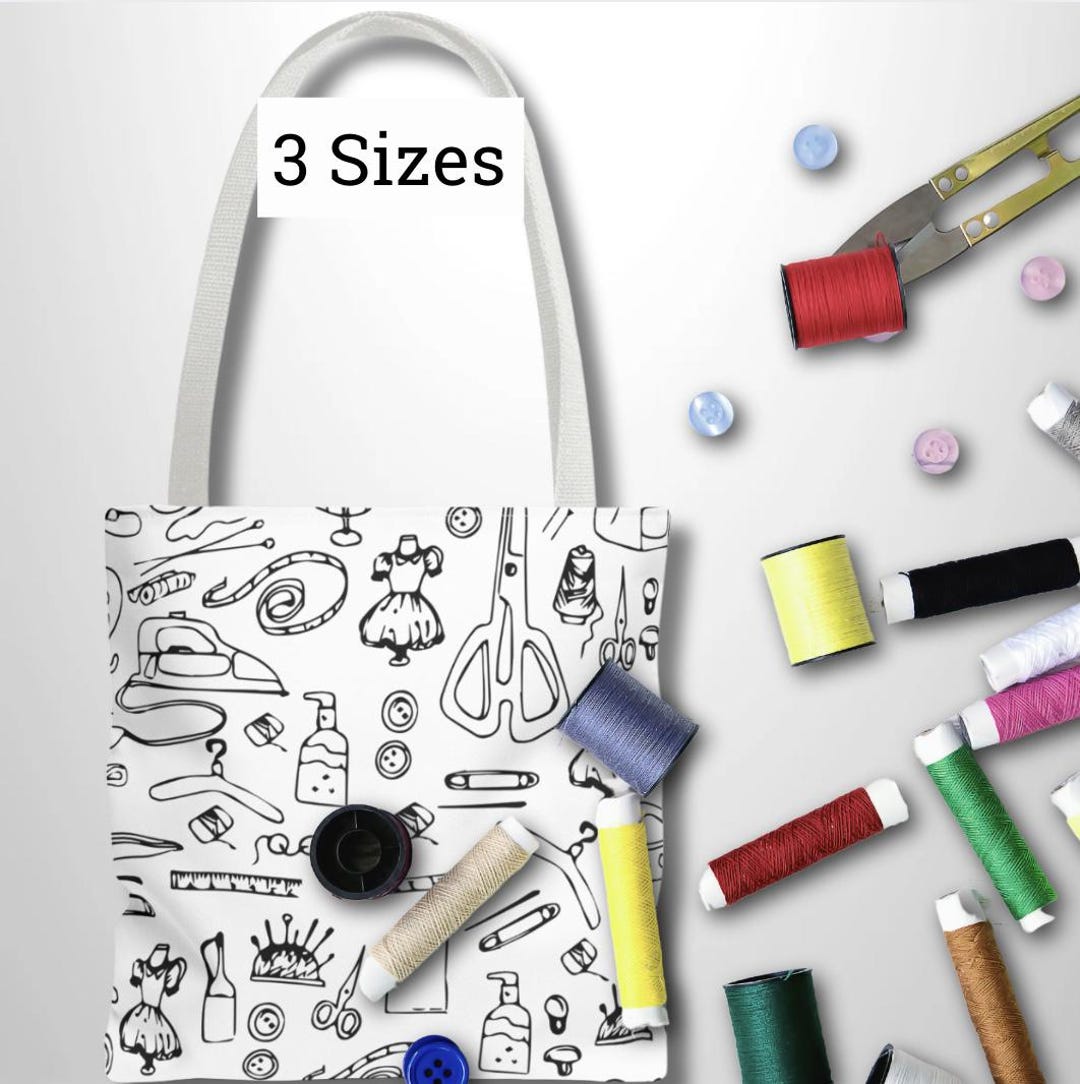 Personalized Sewing Tote Bag Sewing Supplies Organizer Gift for People ...