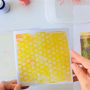 Gelli Arts Card Making Kit Card Printing Kit 5 X 5 Gel Printing Plate ...