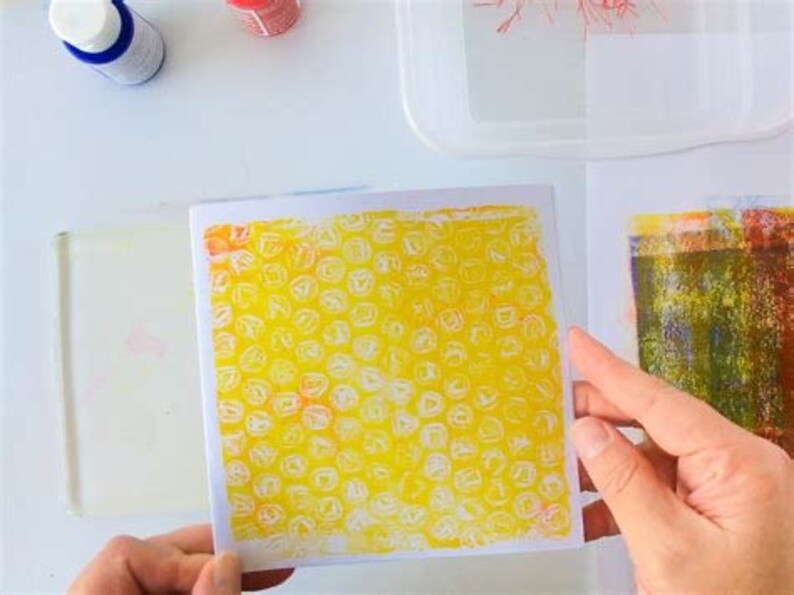 Gelli Arts Card Making Kit Card Printing Kit 5 X 5 Gel Printing Plate ...