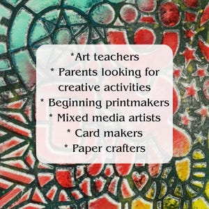 Card Making Gel Plate Printing Kit Art Project Supply Package With ...