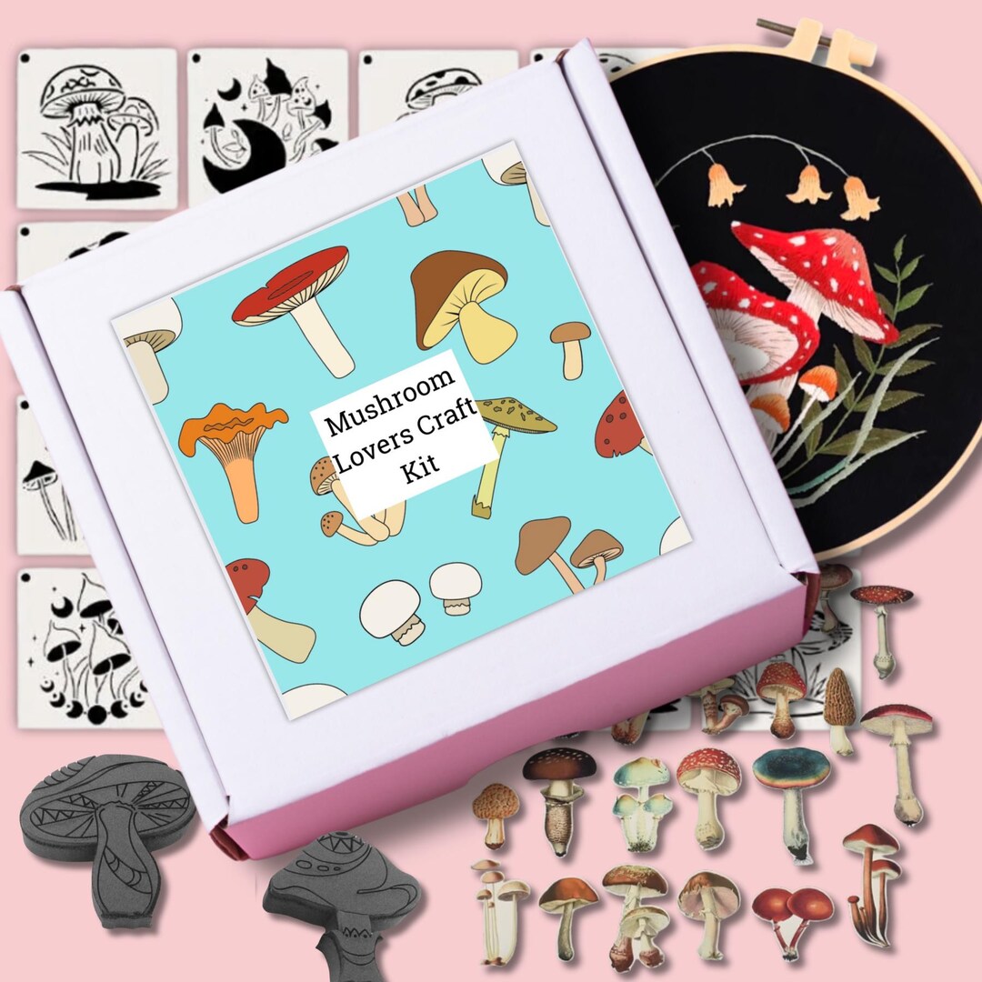 DIY Mushroom Kit Forest Theme Craft Gift for Crafter Fairycore Art ...
