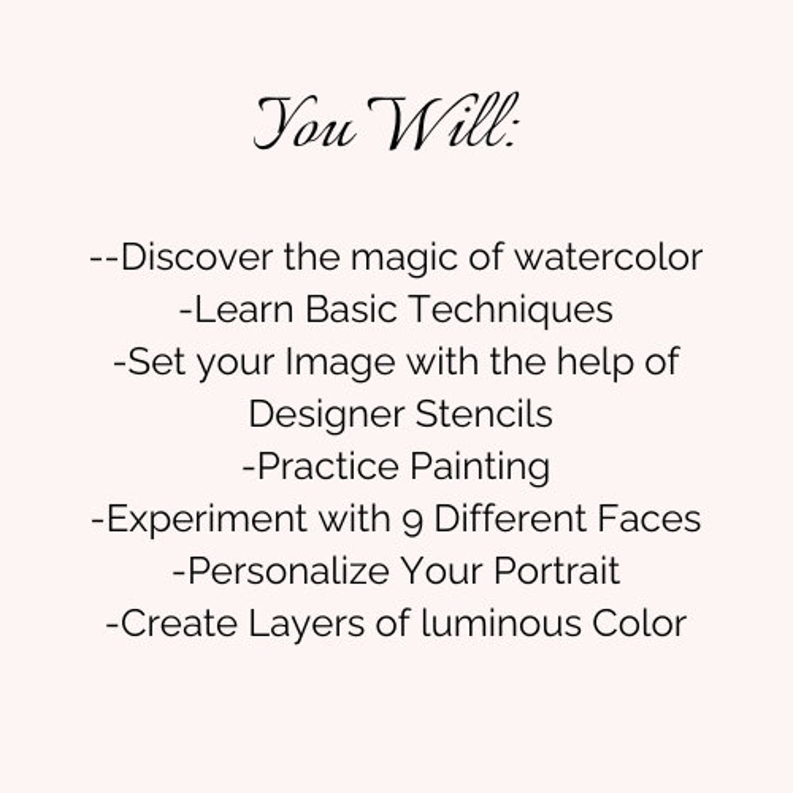 Watercolor Painting Faces Kit Adults Watercolor Kit Stencil Art ...