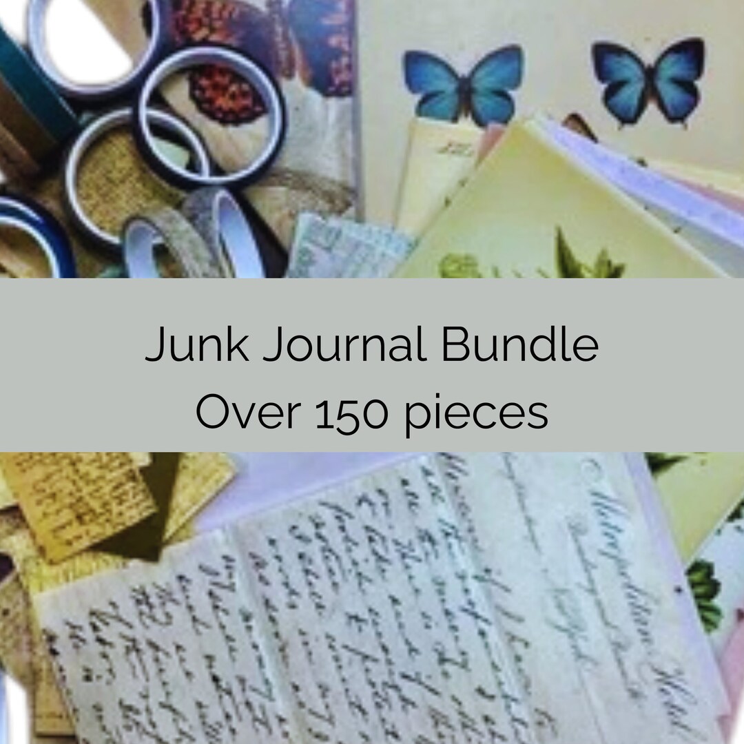 Junk Journal Supplies Bundle Kit Junk Journal Paper Card Making ...