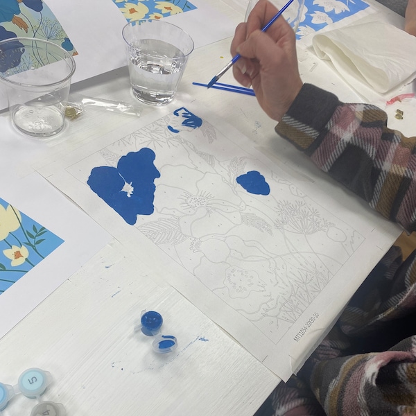 Pre Printed Canvas for Painting - Etsy