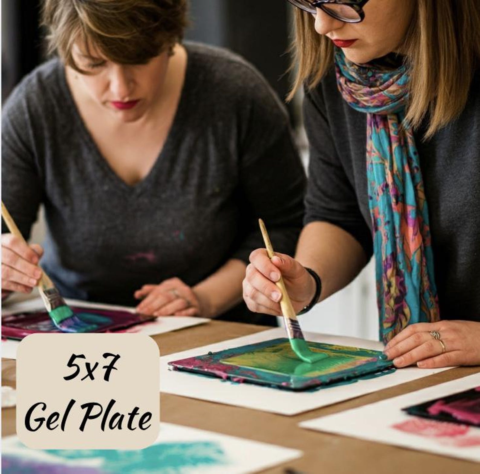 5x7 Clear Gel Monoprinting Plate Gelli Arts Gel Printing Plate Gel ...