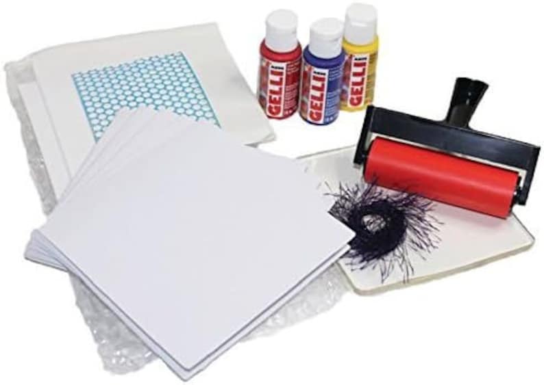 Gelli Arts Card Making Kit Card Printing Kit 5 X 5 Gel Printing Plate ...