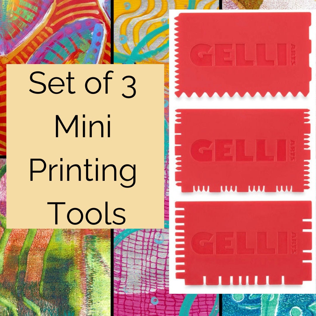 Set of 3 Mini Printmaking Tools for Monoprinting Printmaking Tools Kit ...