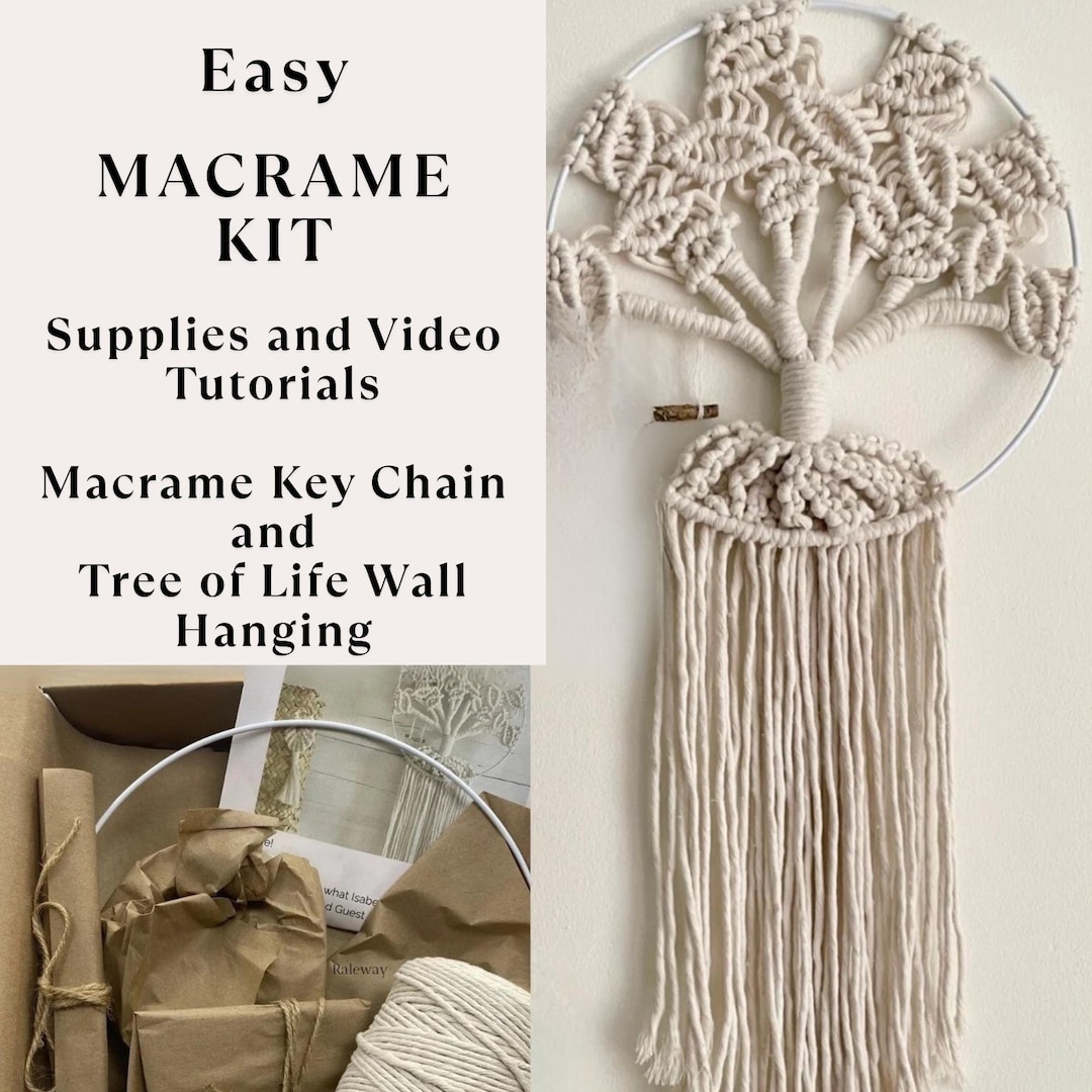 DIY Macrame Tree of Life Kit Adult Beginner Macrame Wall Hanging Learn ...