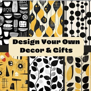 Midcentury Modern Print Designs 100+ Abstract Designs Instant Download ...
