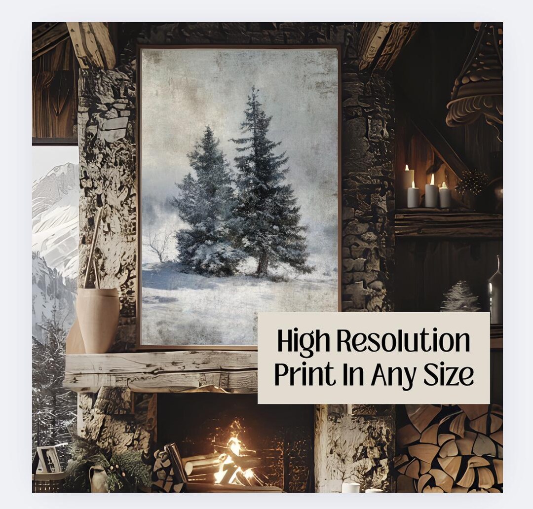 Winter Tree Printable Wall Art Set 30+ Modern Minimalist Tree Design ...