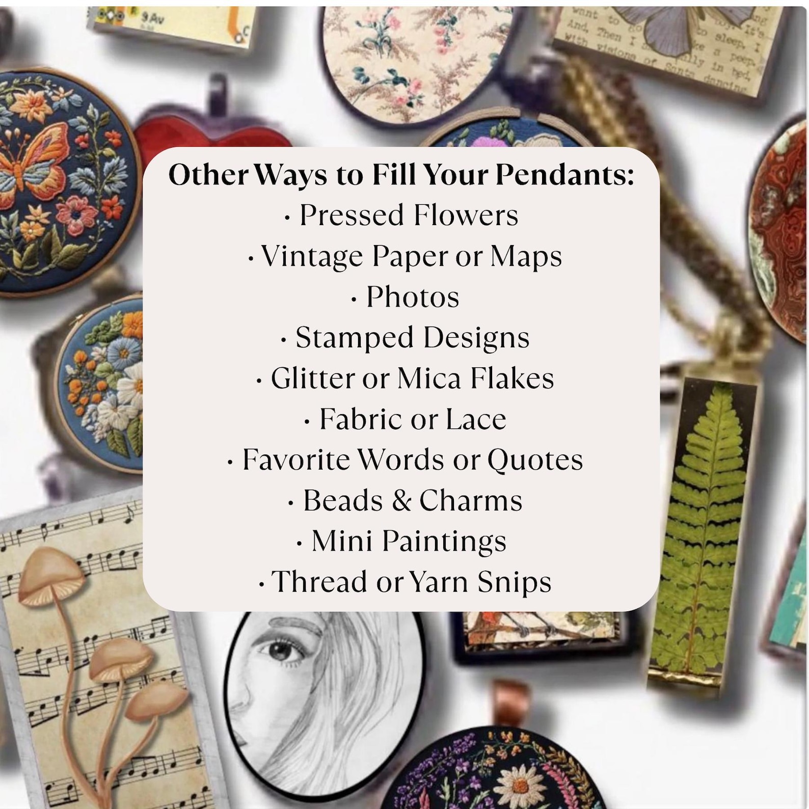DIY Pendant Making Kit Personalized Jewelry Kit for Beginners Craft Kit ...