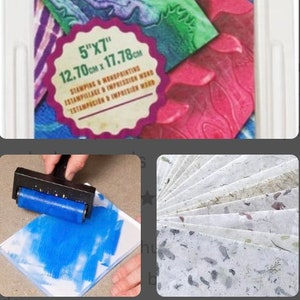 Monoprinting Starter Kit With Gel Plate and Brayer Gel Plate Printing ...