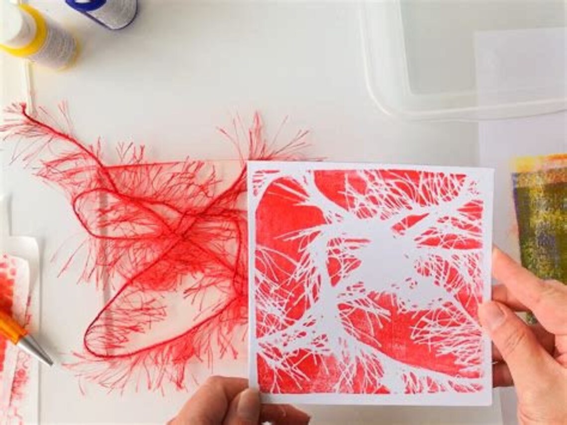 Gelli Arts Card Making Kit Card Printing Kit 5 X 5 Gel Printing Plate ...