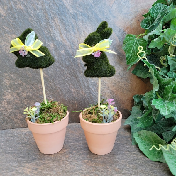 Bunny Topiary - Etsy