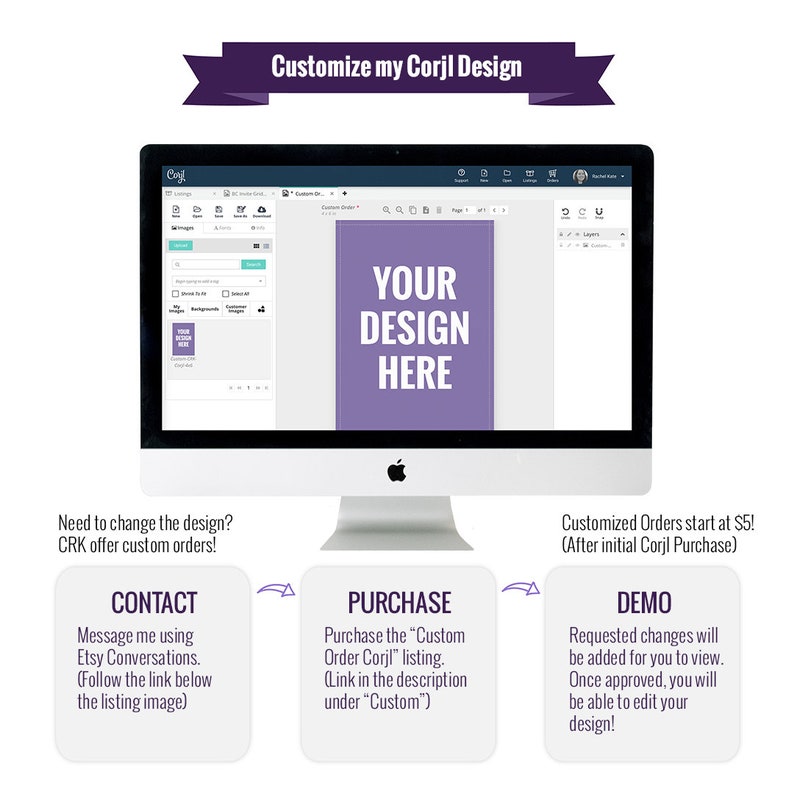 CUSTOM DESIGN ORDER Create Your Own Design Personalized - Etsy