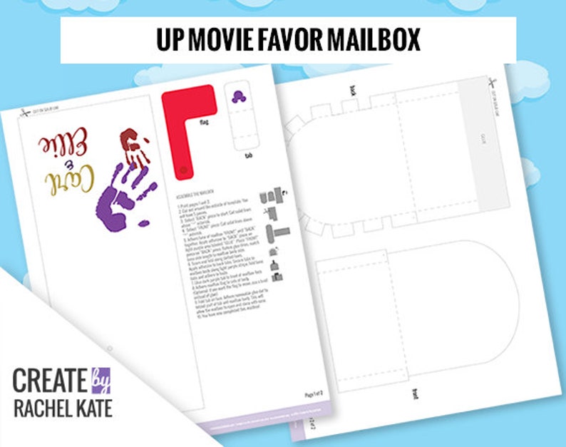 UP Movie Mailbox Mail Party Favor Gable Box Bag Container | Etsy