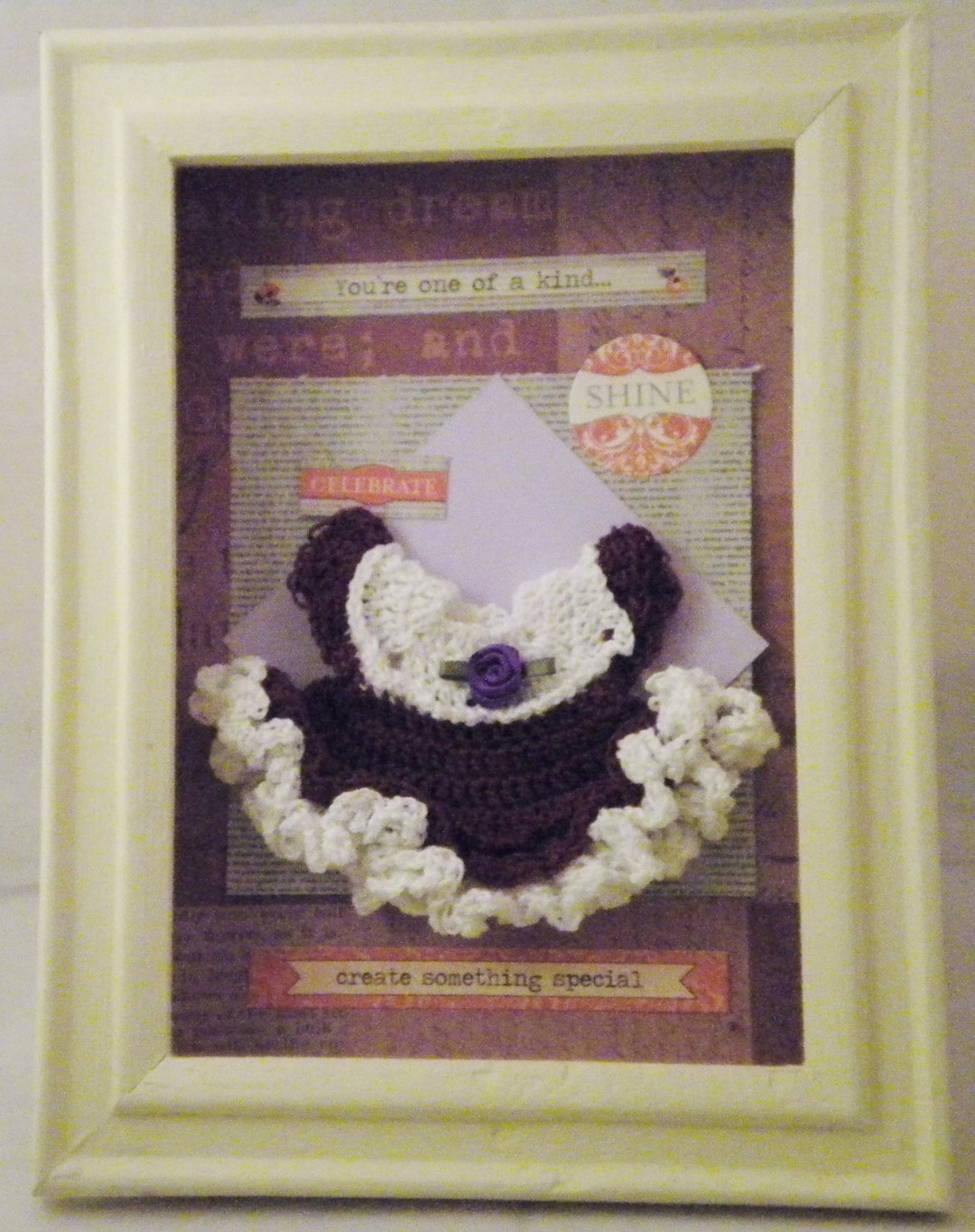 Something Special 6.5 X 8.5 Shadow Box Crochet Dress - Etsy