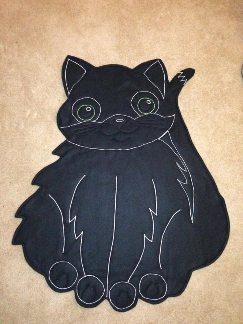 Baby Quilt Pattern - Kitten, a Downloadable Animal Shaped Pattern by ...