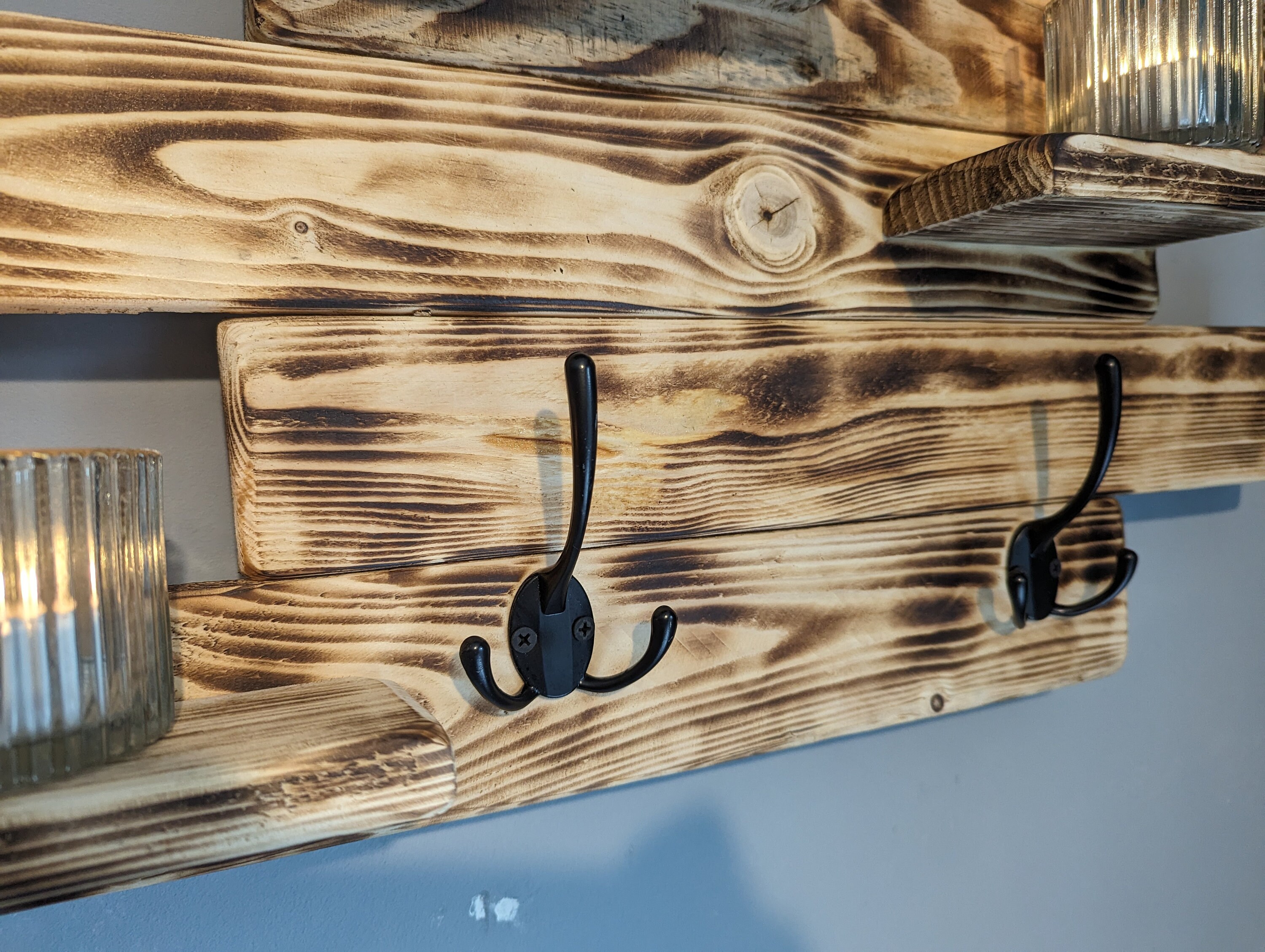 Hand Made Wooden Display Unit and Coat Rack.made From Recycled Wood ...