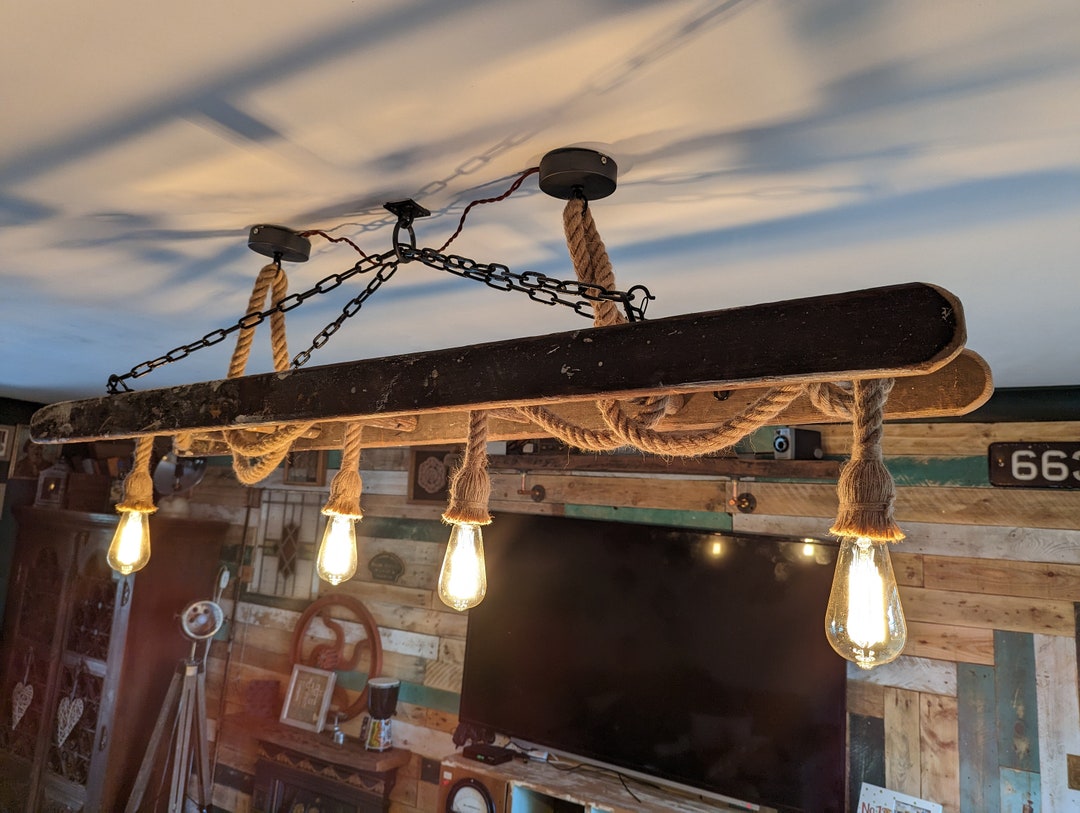 Vintage Ladder Light Fitting - Etsy