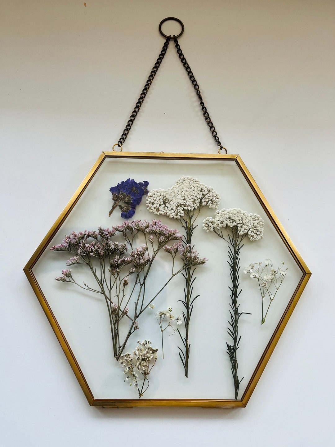 Pressed Flowers Behind Glass Floating Frame - Etsy