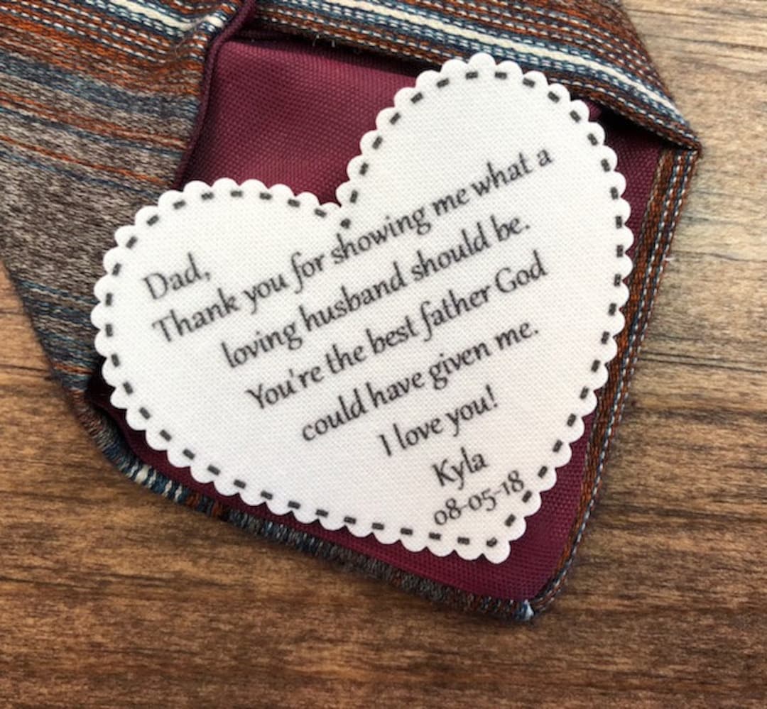 TIE PATCH - Father of the Bride - Iron or Sew - Loving Husband - the ...