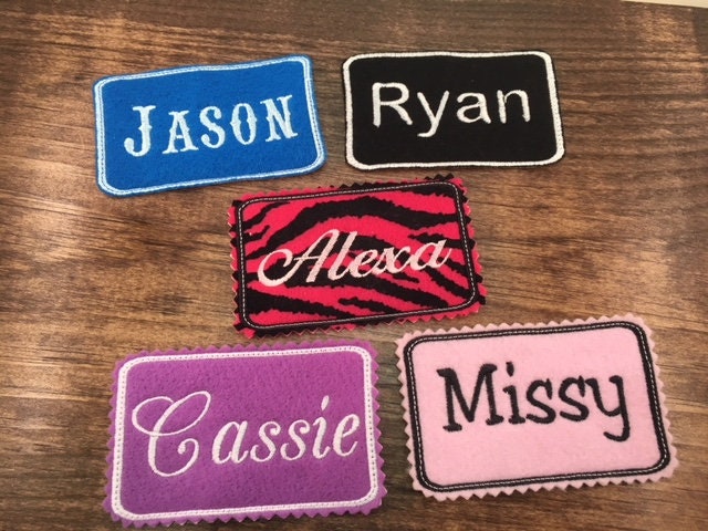 CUSTOM NAME PATCH Single Name Patch Felt Patch Approx 4 x | Etsy
