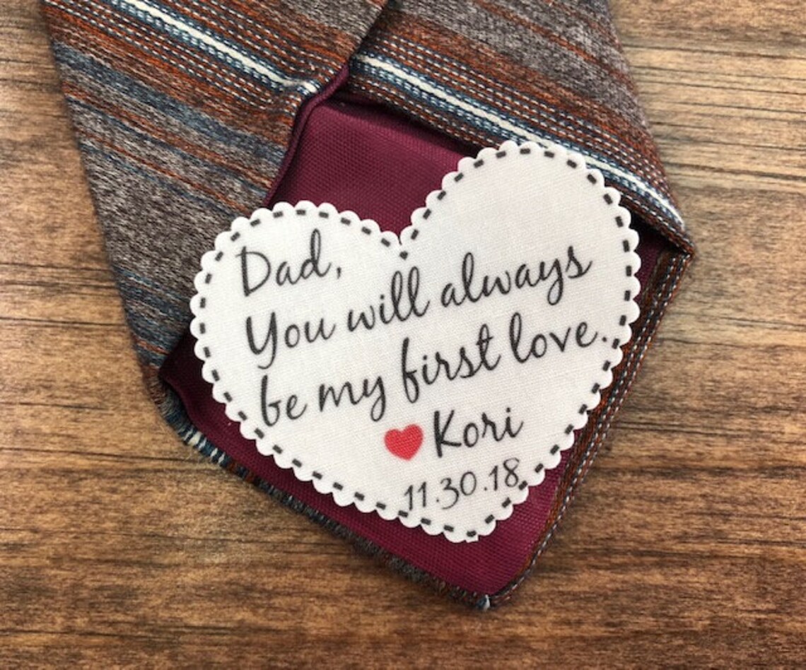 TIE PATCH - Father of the Bride, Iron on or Sew On, You Will Always Be ...